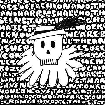 "Skully with text background" Sticker for Sale by NAShaxPodcast | Redbubble