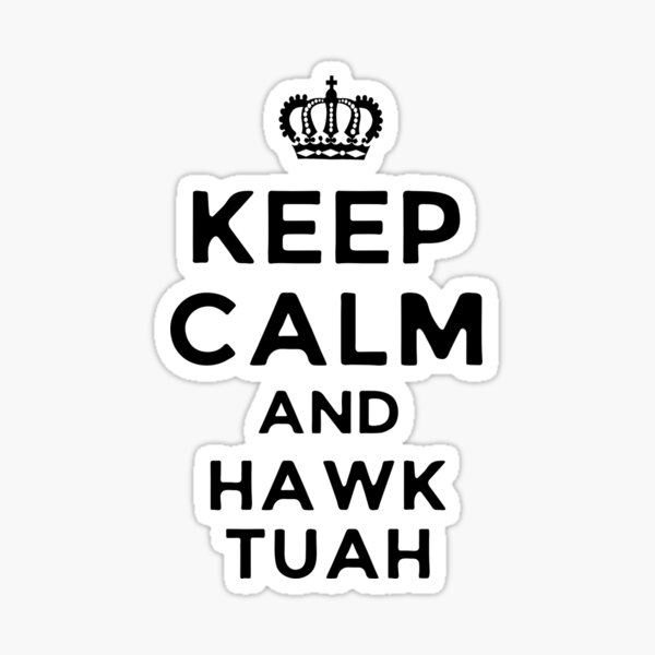 "Hawk Tuah" Sticker by MH-MediaMind | Redbubble