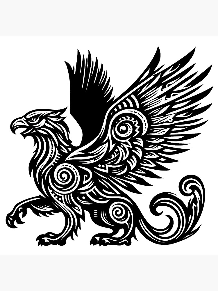 Tribal Gryphon Tattoo