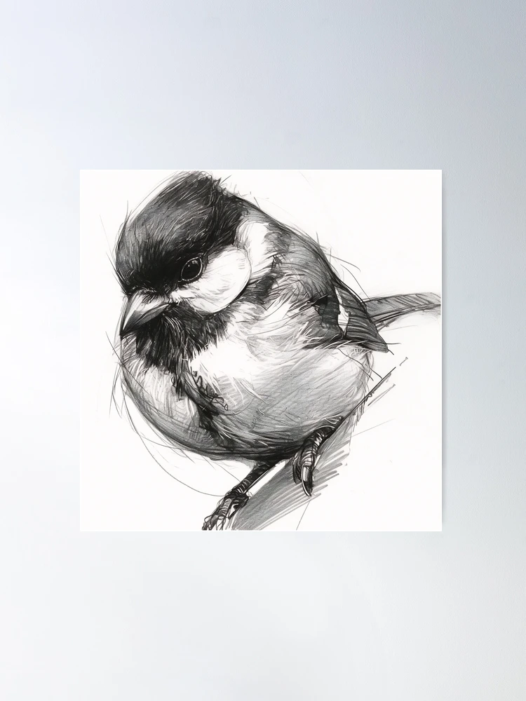 Simple Black And White Bird Drawing Learn How To Draw An African Grey