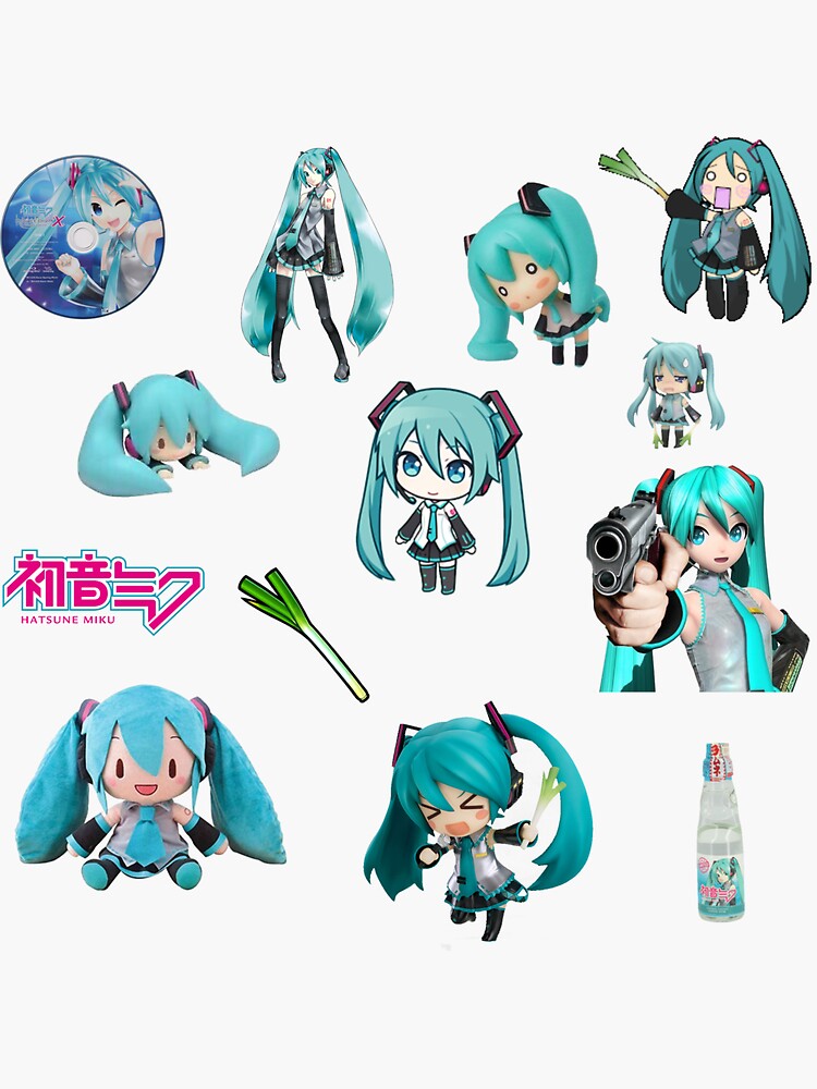 "Miku Sticker Pack" Sticker for Sale by wildflowerhills | Redbubble