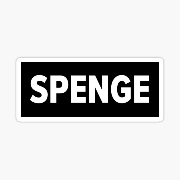 "SPENGE" Sticker for Sale by RobotCanary | Redbubble