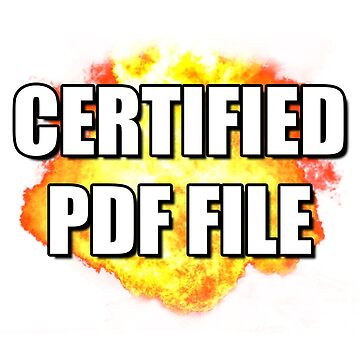 "Certified PDF File | TikTok Meme" Sticker for Sale by Artilix | Redbubble