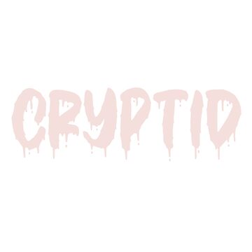 "PINK ON WHITE CRYPTID BLOOD DRIP" Sticker for Sale by RomeArtCo ...