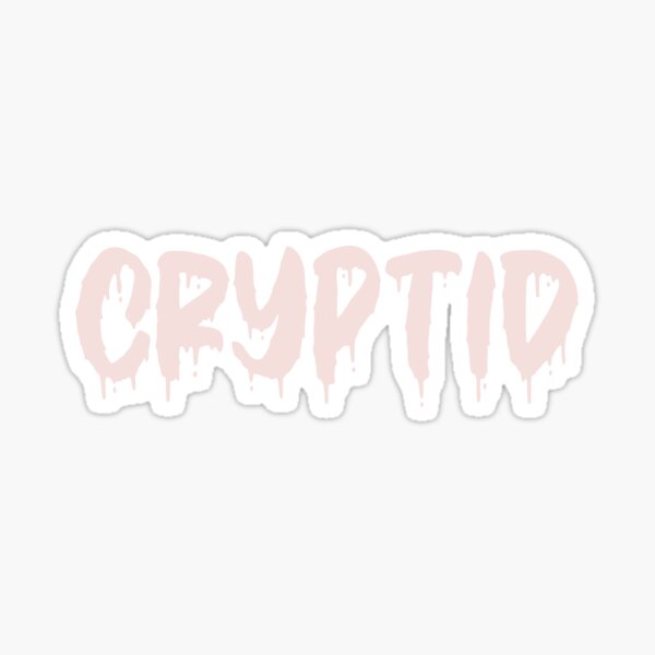"PINK ON WHITE CRYPTID BLOOD DRIP" Sticker for Sale by RomeArtCo ...