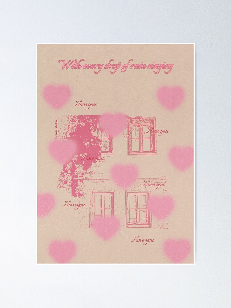 "pink in the night mitski" Poster for Sale by artsypatterns | Redbubble