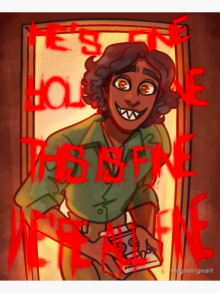 "This Is Fine" Sticker for Sale by verymerrymart | Redbubble