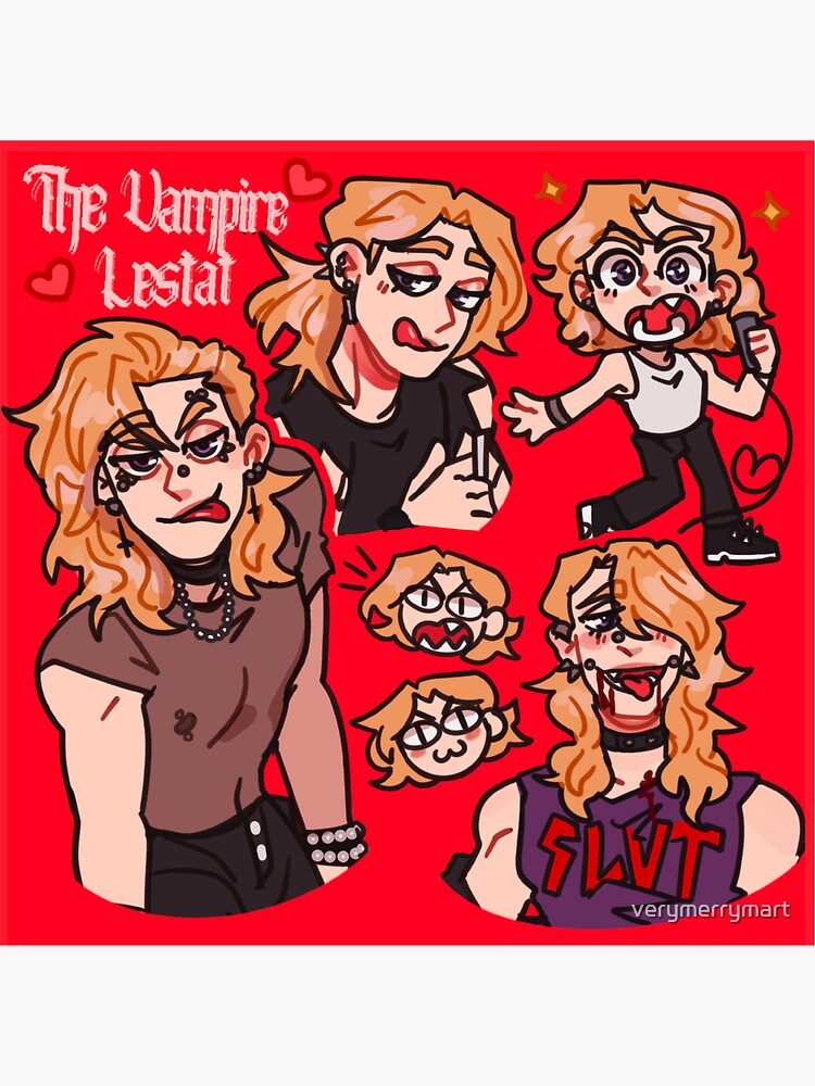 "Rockstar Lestat" Sticker for Sale by verymerrymart | Redbubble
