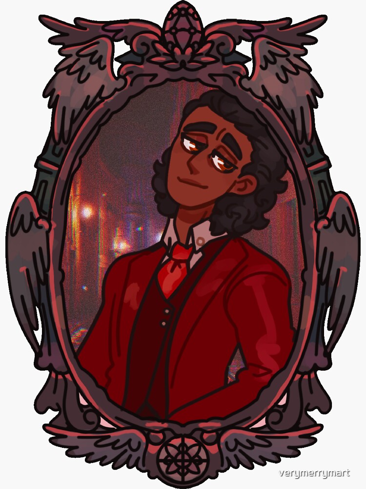 "Portrait Armand" Sticker for Sale by verymerrymart | Redbubble