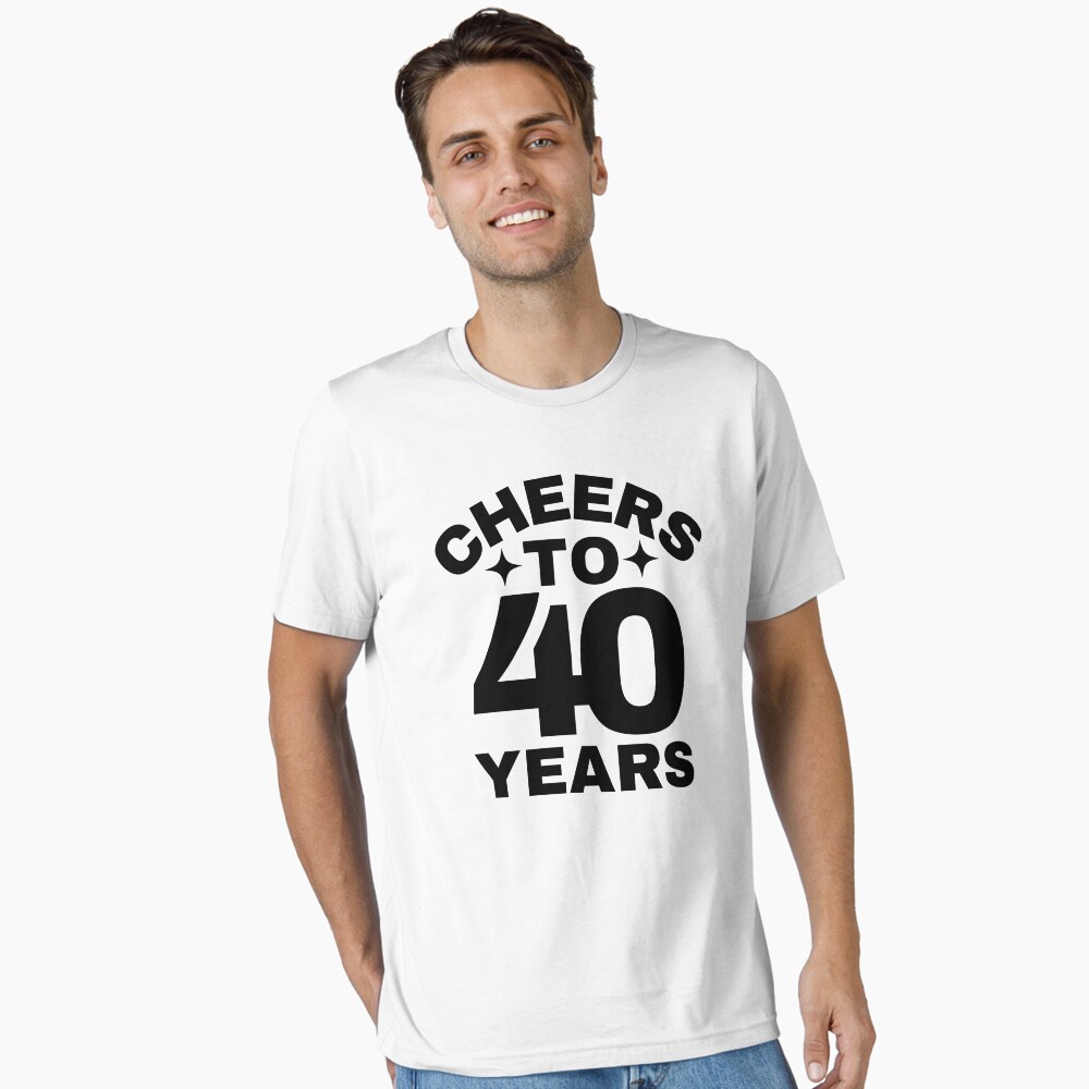 "Cheers to 40 Years - Happy 40th Birthday Celebration" Sticker for Sale ...