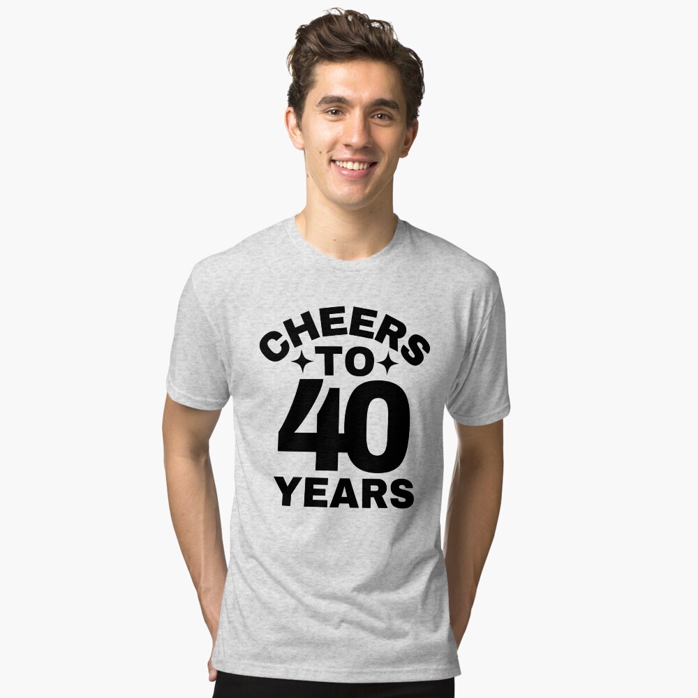 "Cheers to 40 Years - Happy 40th Birthday Celebration" Sticker for Sale ...