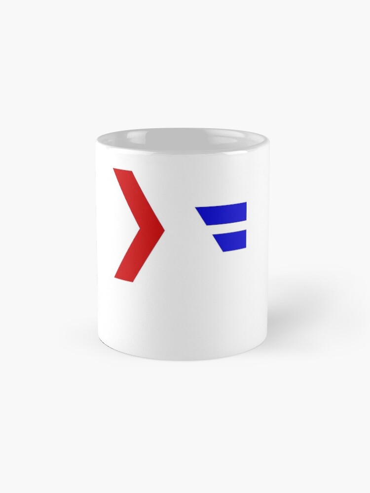 "Haskell Language Logo (Red White Blue) T-Shirt" Coffee Mug for Sale by ...