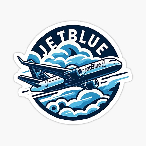 "JetBlue Airbus" Sticker for Sale by Suukunna | Redbubble