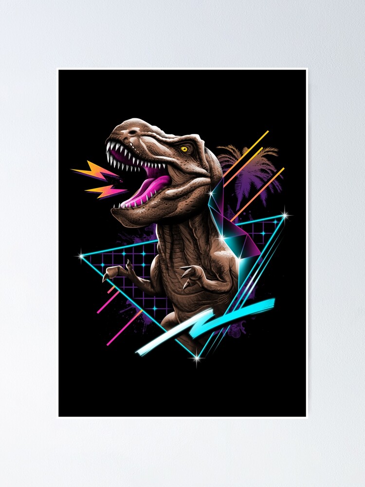 "Rad T-Rex" Poster for Sale by vincenttrinidad | Redbubble