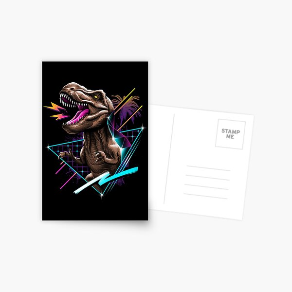 "Rad T-Rex" Postcard for Sale by vincenttrinidad | Redbubble