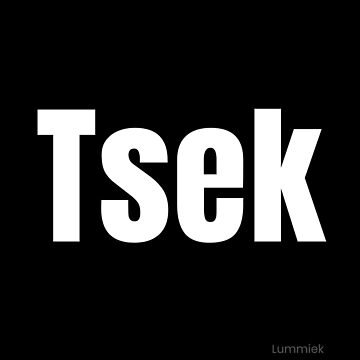 "Tsek." Sticker for Sale by Lummiek | Redbubble