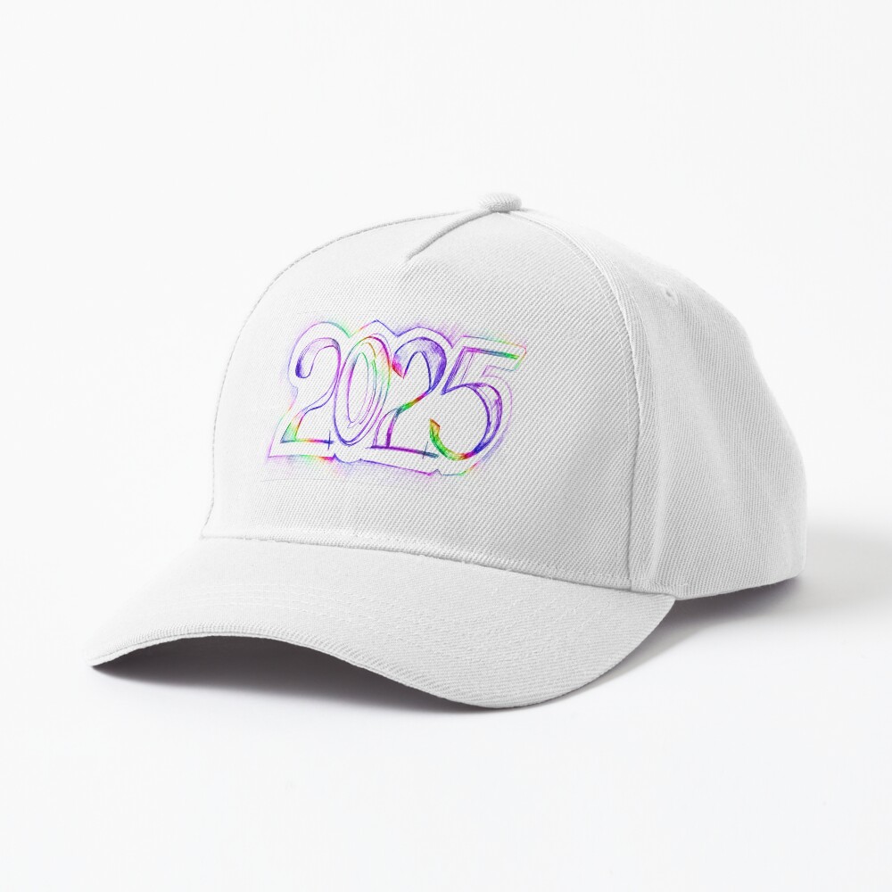 "2025 colorful rainbow handwritten lettering | 2025 number year ...