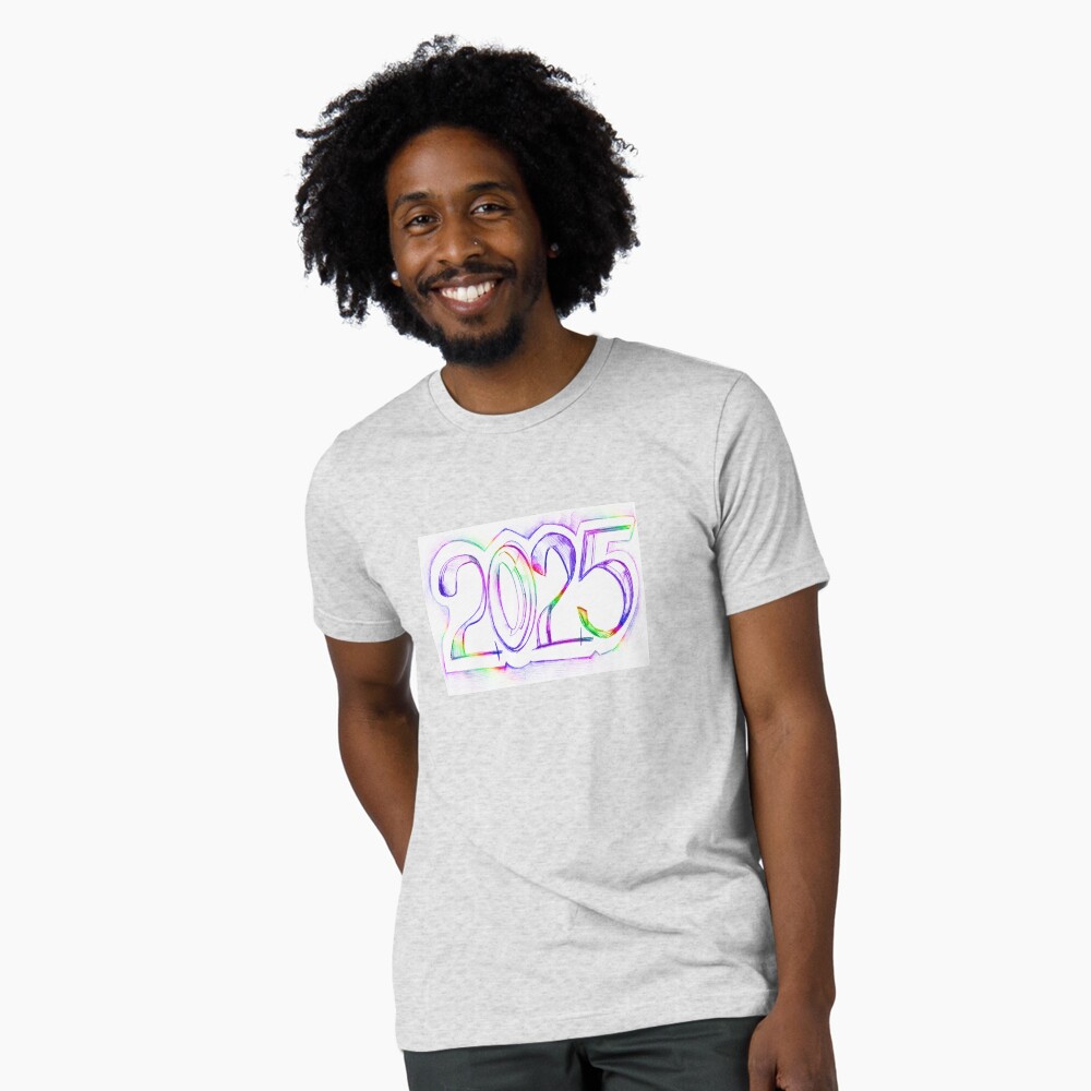 "2025 colorful rainbow handwritten lettering | 2025 number year ...