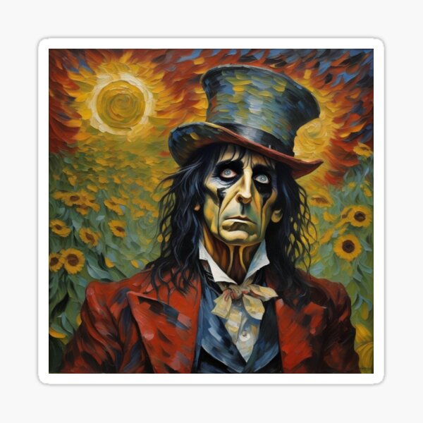 "Alice Cooper " Sticker for Sale by Lachrymosa | Redbubble
