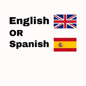"English or Spanish" Sticker by PrintAdventure | Redbubble