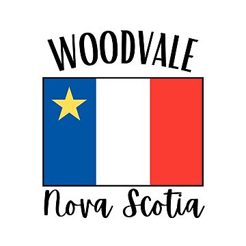"Woodvale Acadian Flag" Sticker for Sale by neesheew | Redbubble