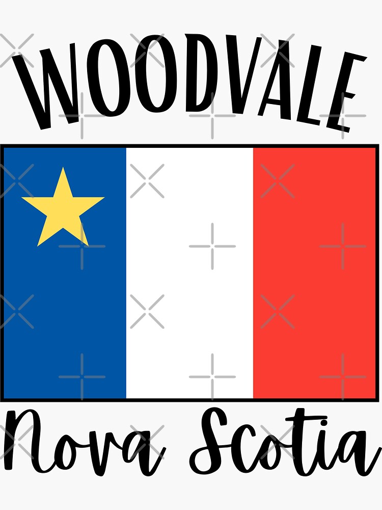 "Woodvale Acadian Flag" Sticker for Sale by neesheew | Redbubble