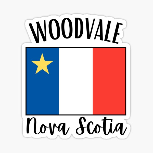 "Woodvale Acadian Flag" Sticker for Sale by neesheew | Redbubble