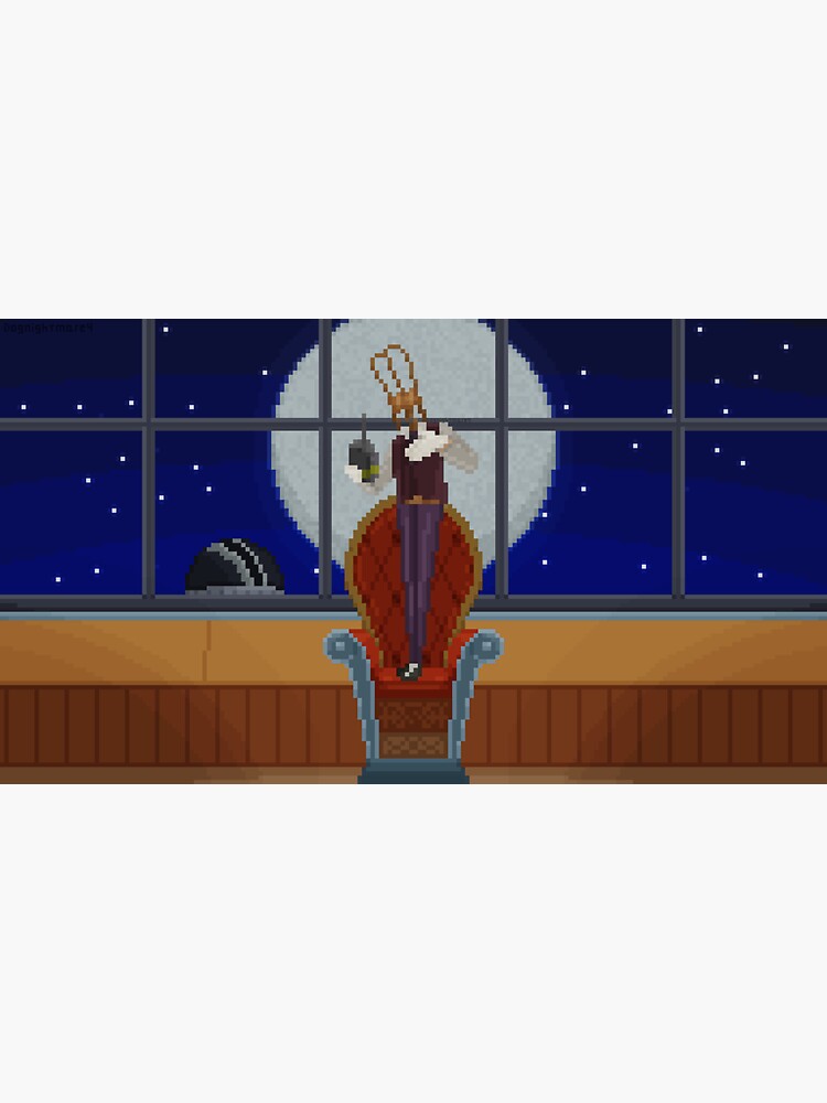 "Chairface Chippendale Pixel Art" Sticker for Sale by NewtsNovelty ...