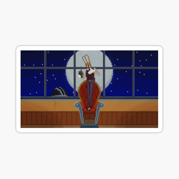 "Chairface Chippendale Pixel Art" Sticker for Sale by NewtsNovelty ...