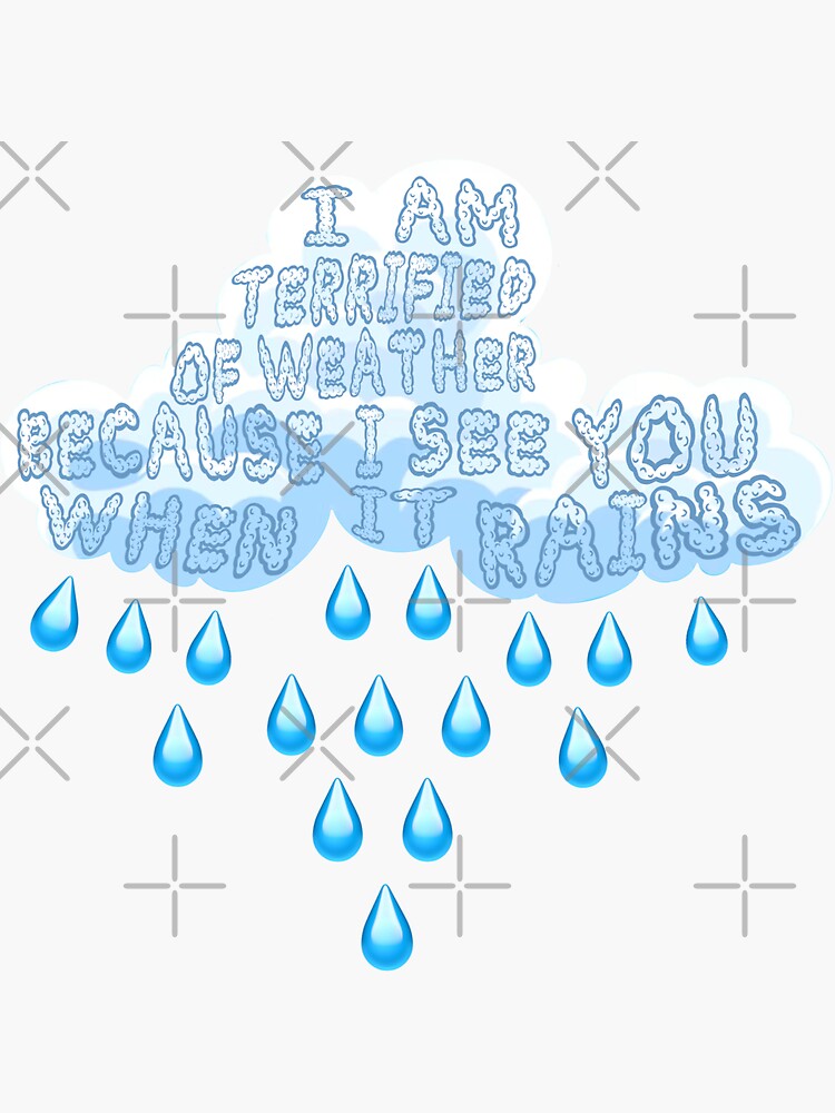 "rain cloud" Sticker for Sale by the-riles-files | Redbubble