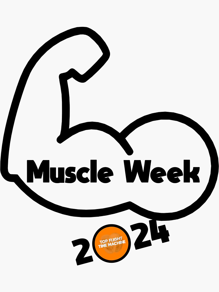 "Muscle Week 2024" Sticker for Sale by TFTM | Redbubble