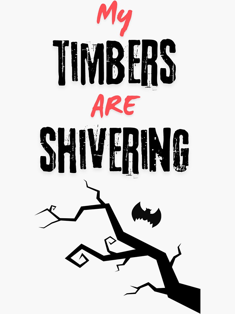 "Halloween - shiver my timbers" Sticker for Sale by IrisEyes3 | Redbubble