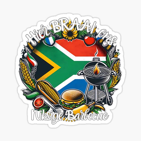 "Suid Afrikaanse Braai" Sticker for Sale by IImagineArtAi | Redbubble