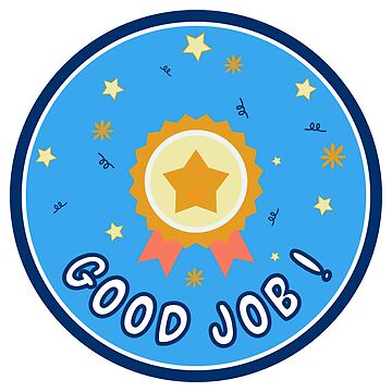 "Cute Teacher Reward Sticker Good Job Ribbon " Sticker for Sale by ...