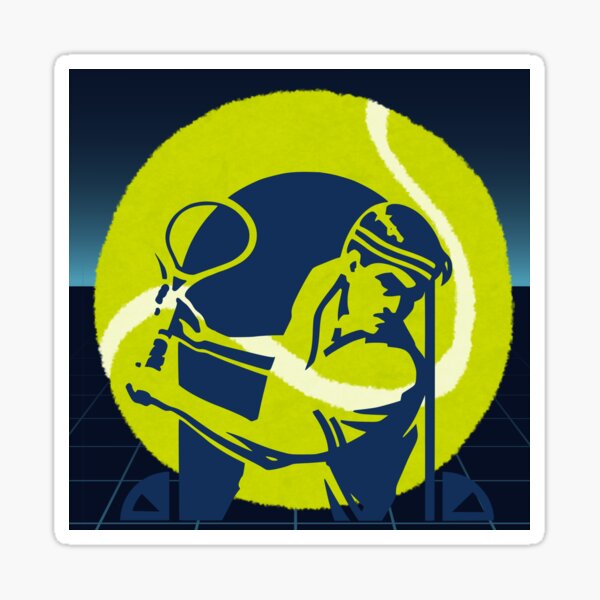 "Tennis player" Sticker for Sale by Abelievingheart | Redbubble