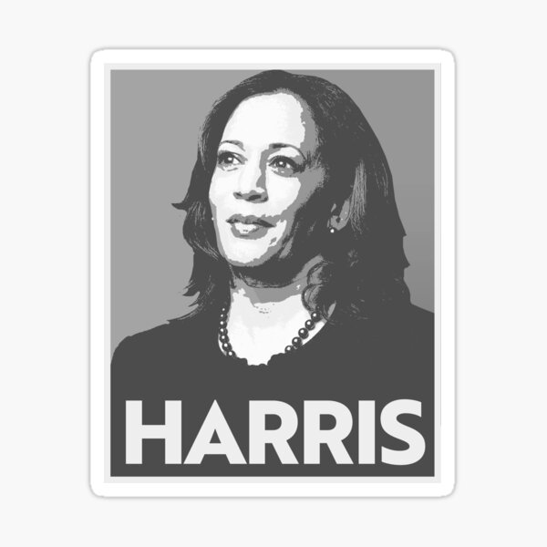 "Kamala Harris" Sticker for Sale by partyfarty | Redbubble