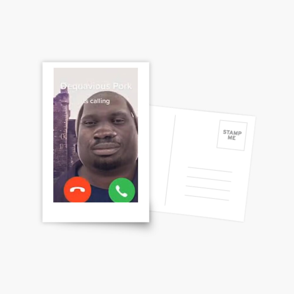 "Dequavious is calling" Sticker for Sale by CringeLoreCity | Redbubble