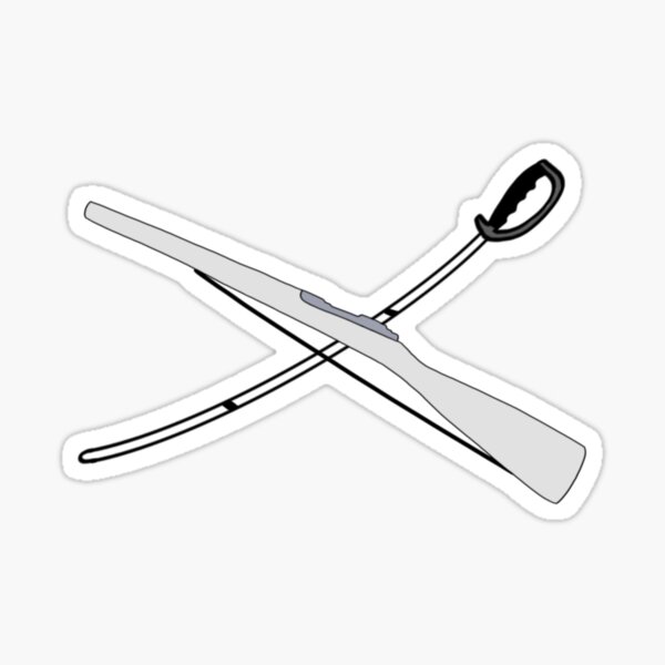 "Color guard sabre and rifle" Sticker for Sale by Emily Erickson ...