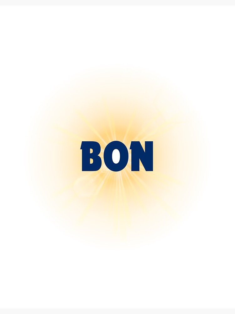 "BON" Sticker for Sale by KizzaArt | Redbubble