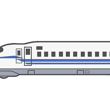 "N700S Shinkansen (Side Profile)" Sticker for Sale by baritonusax ...