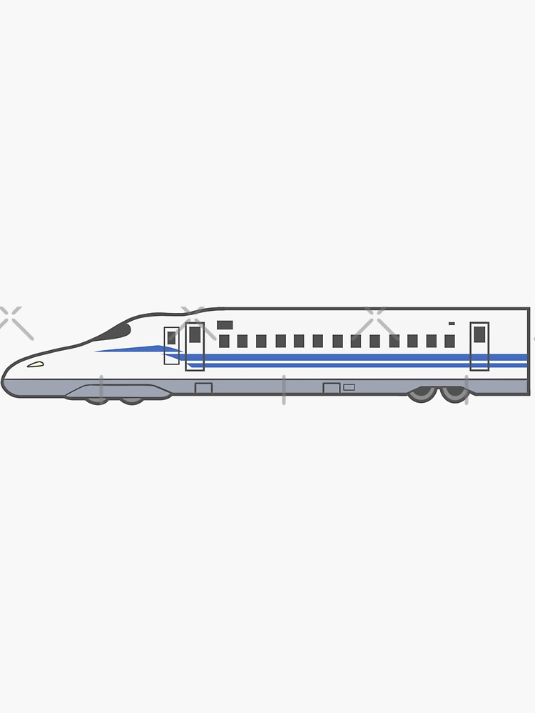 "N700S Shinkansen (Side Profile)" Sticker for Sale by baritonusax ...