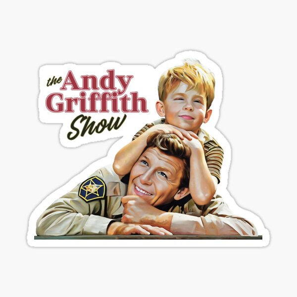"The Andy Griffith Show - Opie and Andy - Oil Painting" Sticker for ...