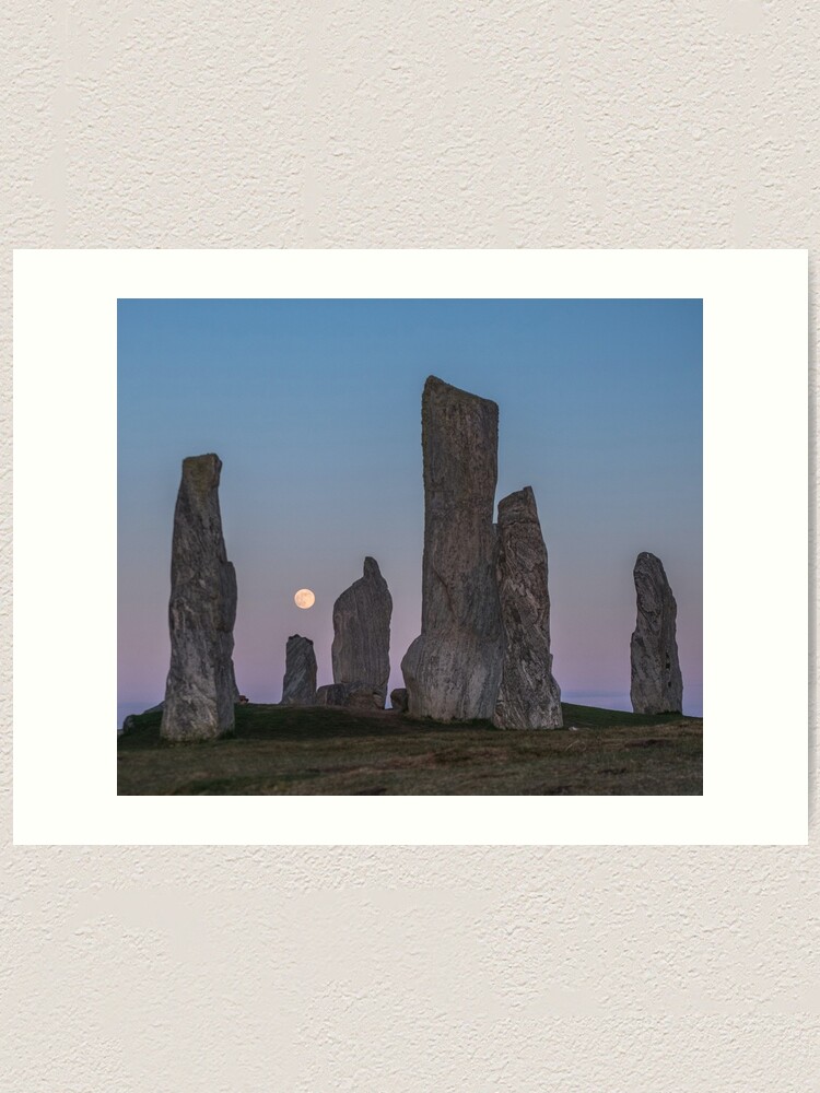 "Callanish and full moon rising" Art Print by fairyfreak | Redbubble