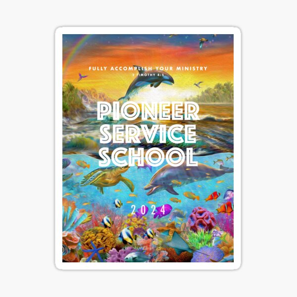 "PIONEER SERVICE SCHOOL 2024 (UNDERWATER)" Sticker for Sale by Paper ...