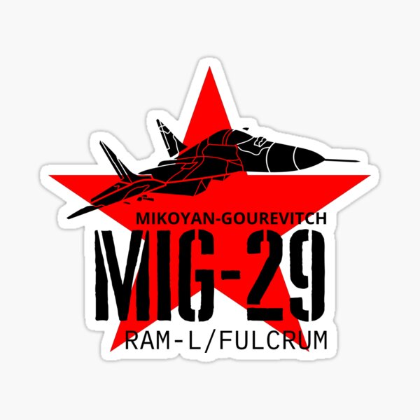 "MIG 29 jet . aircraft. fighter jet" Sticker for Sale by FlightFashion ...