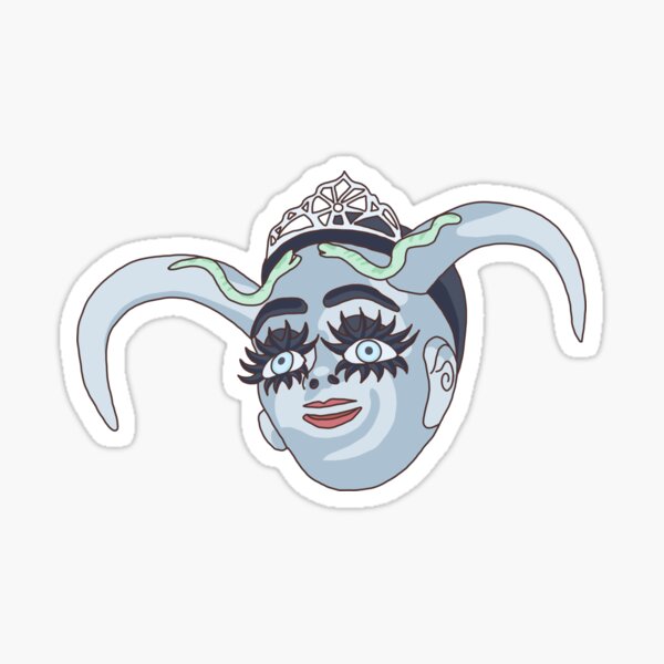 "Bolivian Diablada China Supay Mask" Sticker for Sale by Tata Kapchiy ...