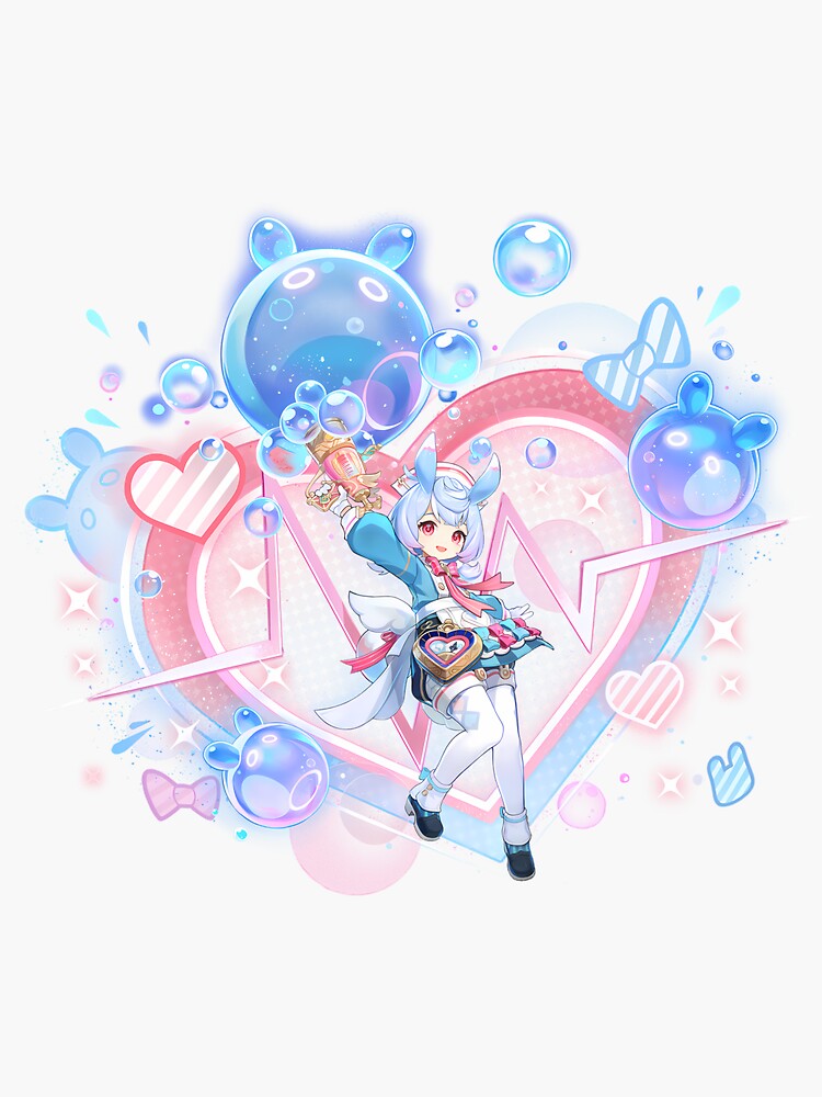 "Sigewinne Splash Art, Genshin Impact" Sticker by Demray | Redbubble