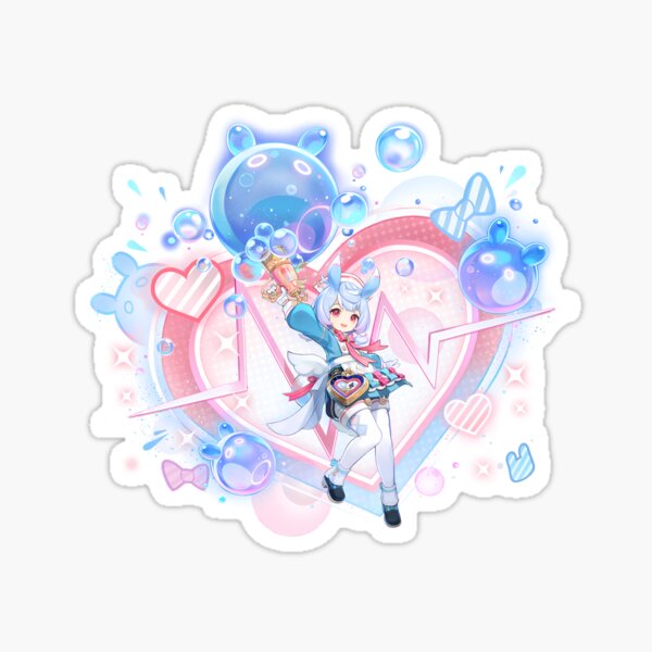 "Sigewinne Splash Art, Genshin Impact" Sticker by Demray | Redbubble