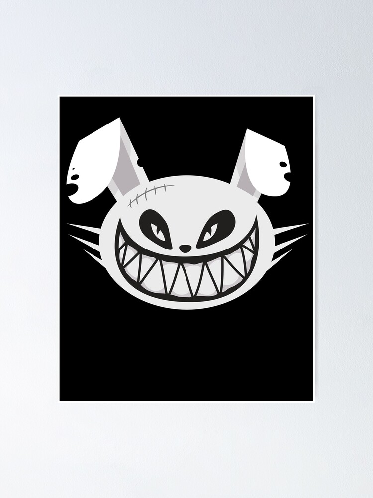 "Killer Bunny - Halloween Monster Crazy Rabbit" Poster by shirtkings ...