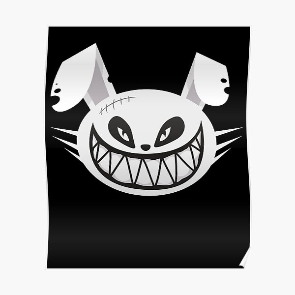 "Killer Bunny - Halloween Monster Crazy Rabbit" Poster by shirtkings ...
